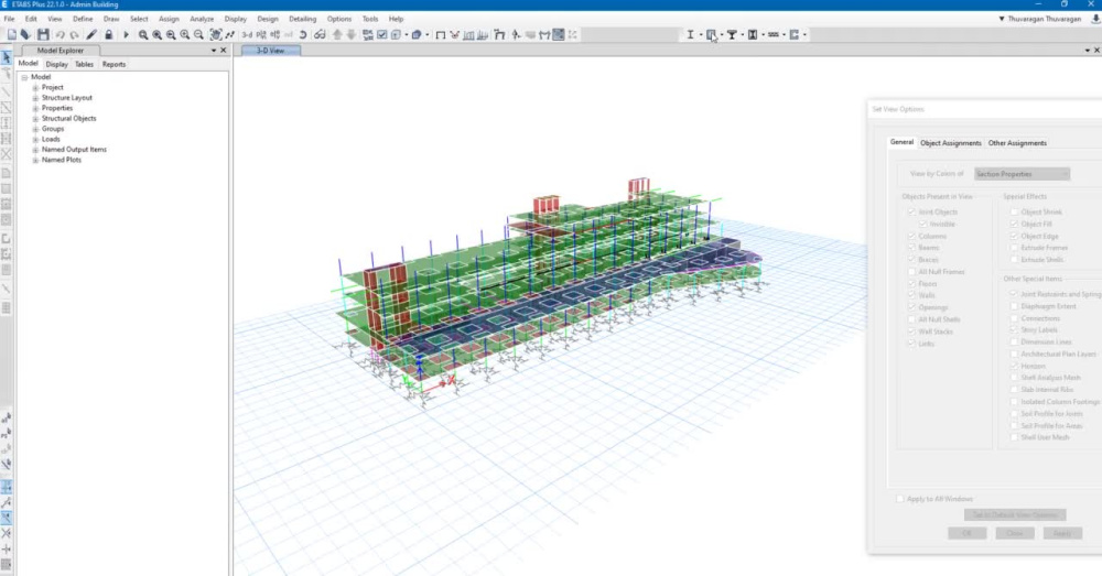 3D Model in Etabs / sap2000 and analysis result and calculation | Upwork