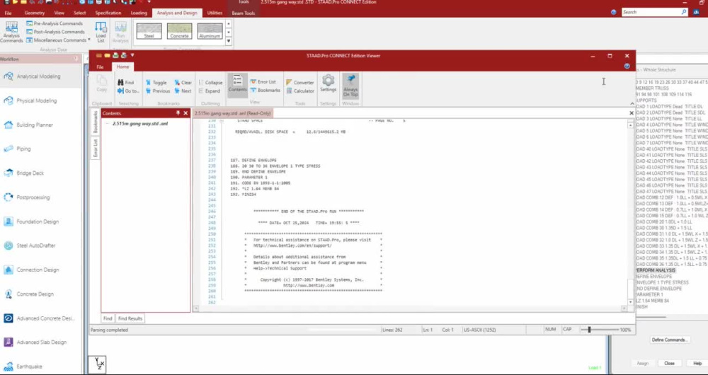 Structural design model report of steel structure / concrete building ...