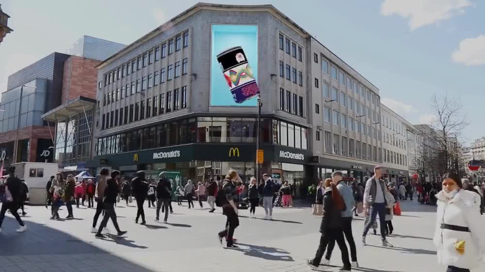 Dynamic 3d billboard animation 3d cgi animation vfx animation cgi ads ...