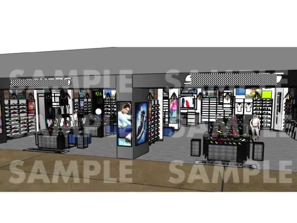 3D Sketchup model of retail store | Upwork