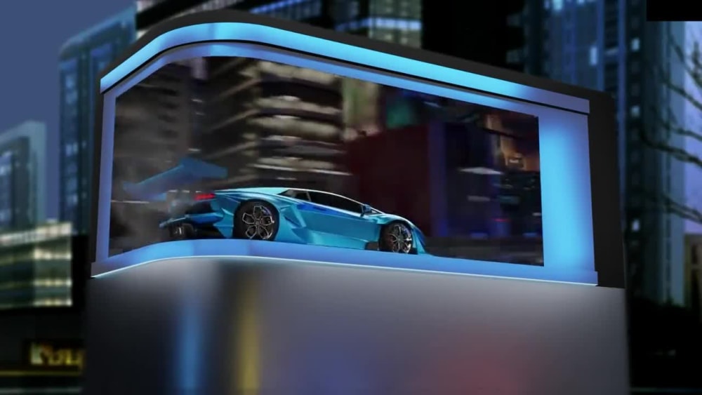 3d led billboard animation, 3d anamorphic animation, vfx video | Upwork