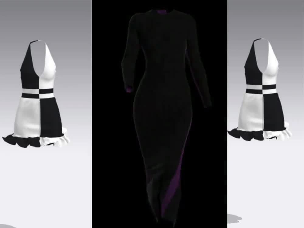 3d fashion designs and pattern drawing in clo 3d and marvelous designer ...
