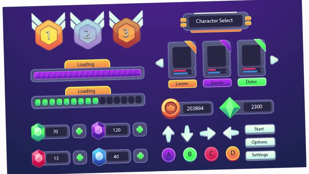 You a Unique Game UI Design | Upwork