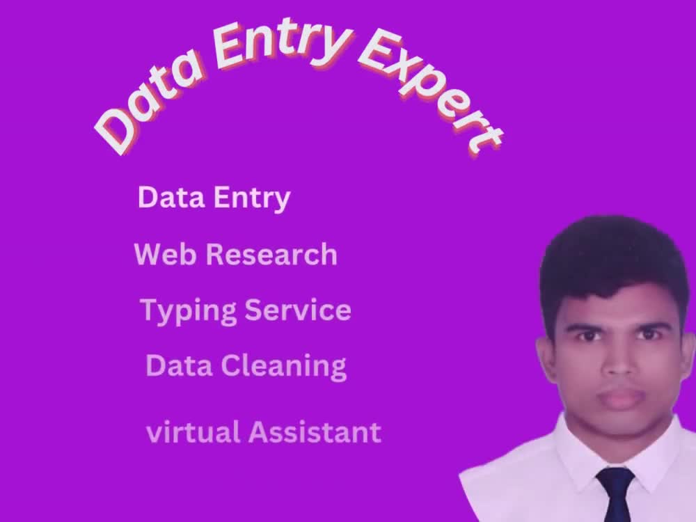 Data entry, typing, copy paste & virtual assistant, with 100% Accuracy | Upwork