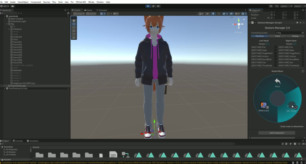 A custom anime vrchat model | Upwork