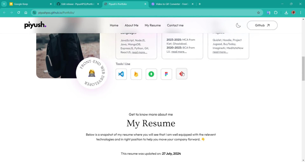 A beautiful portfolio website | Upwork