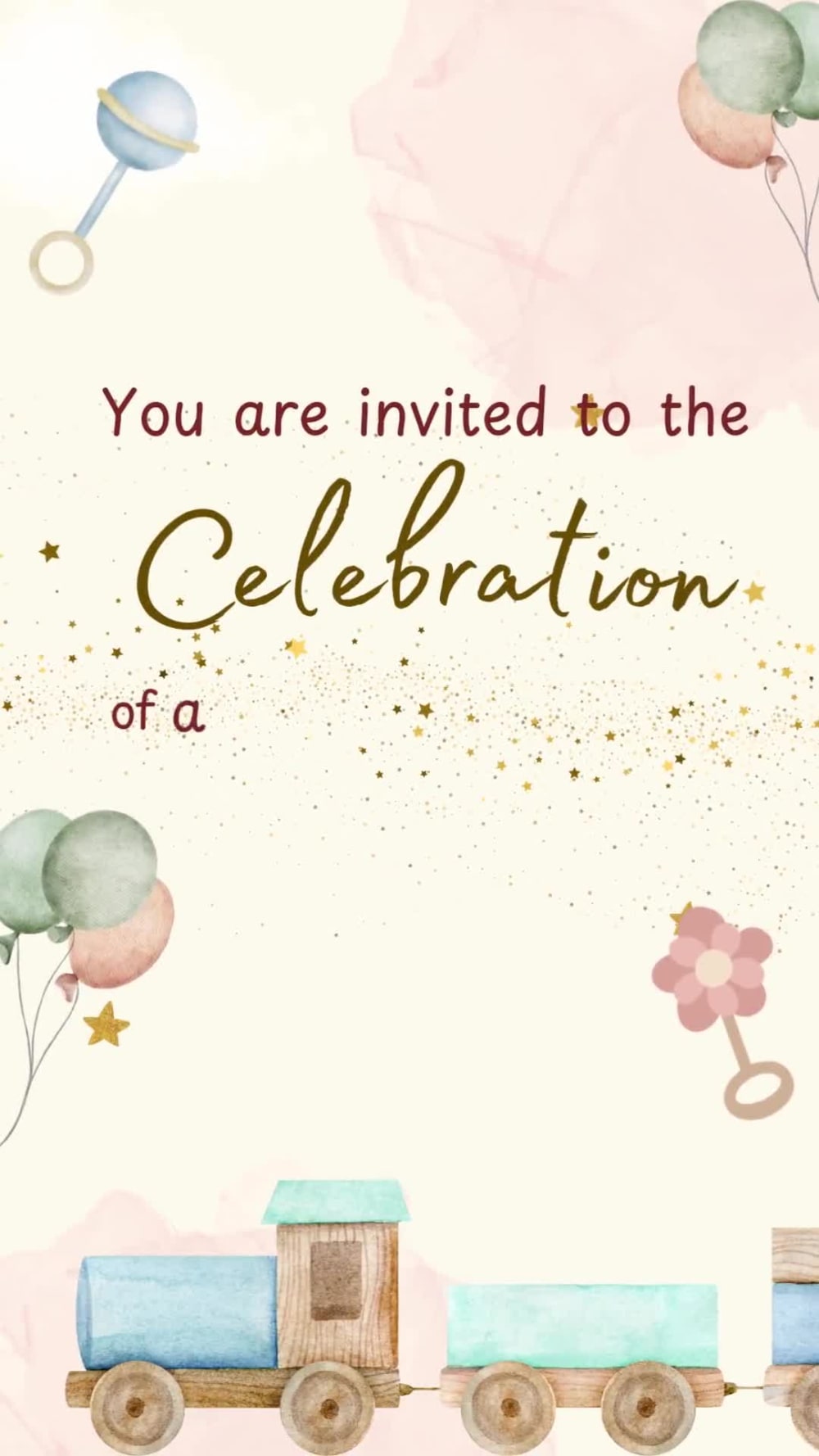 Custom printable invitation designs for wedding, parties & baby events ...