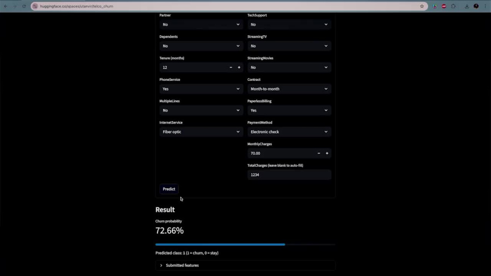AI-Powered Customer Churn Prediction Dashboard | Upwork