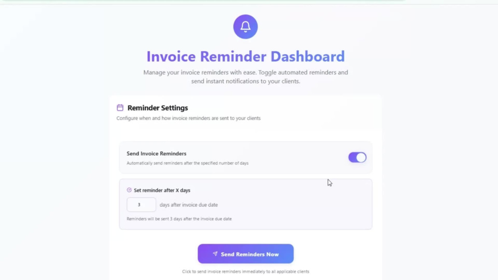 Automated Invoice Reminder System | Upwork