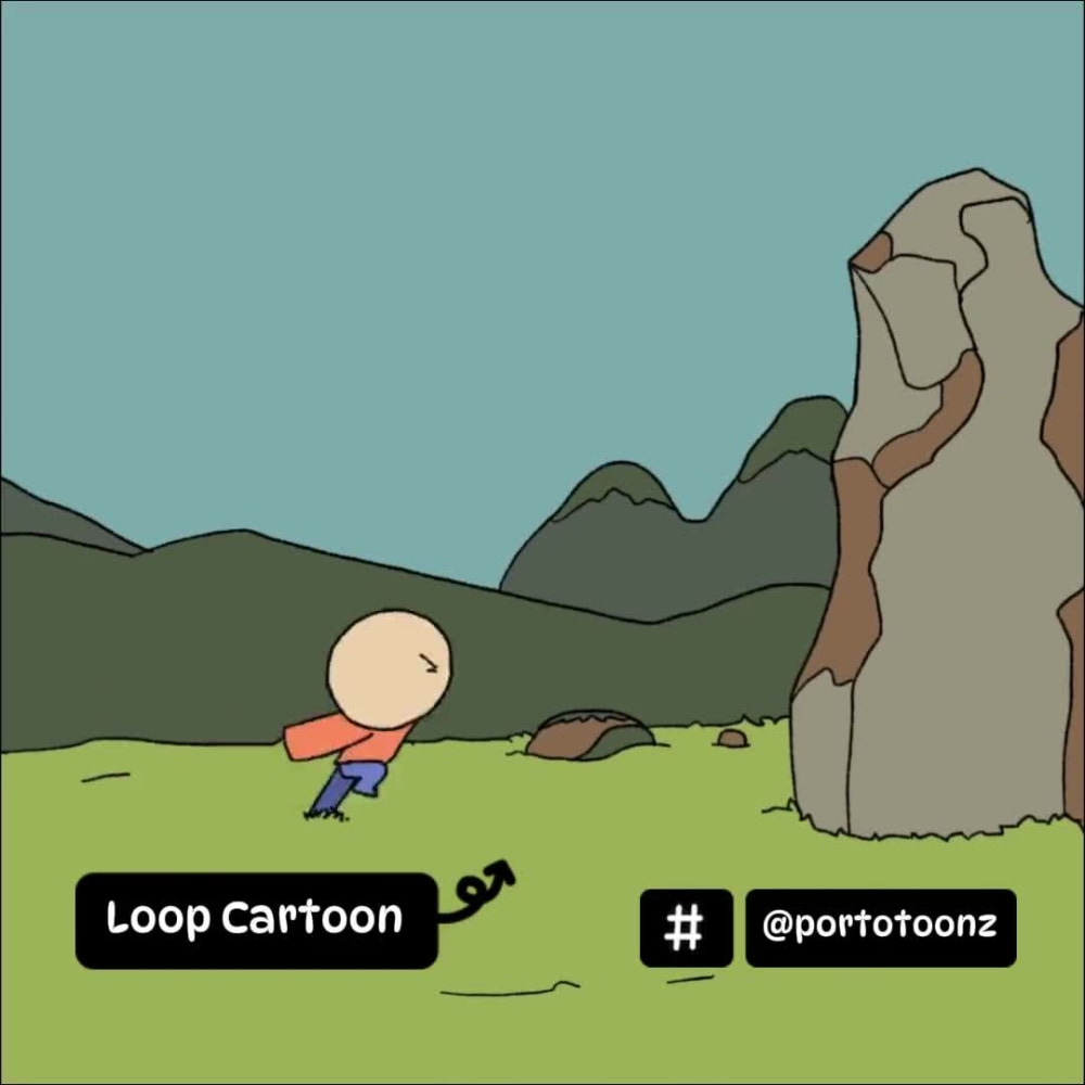 A clean, fun 2D cartoon animation loop (character animation) | Upwork