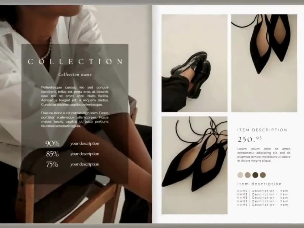 Product catalog, digital lookbook, fashion magazine flipbook canva ...