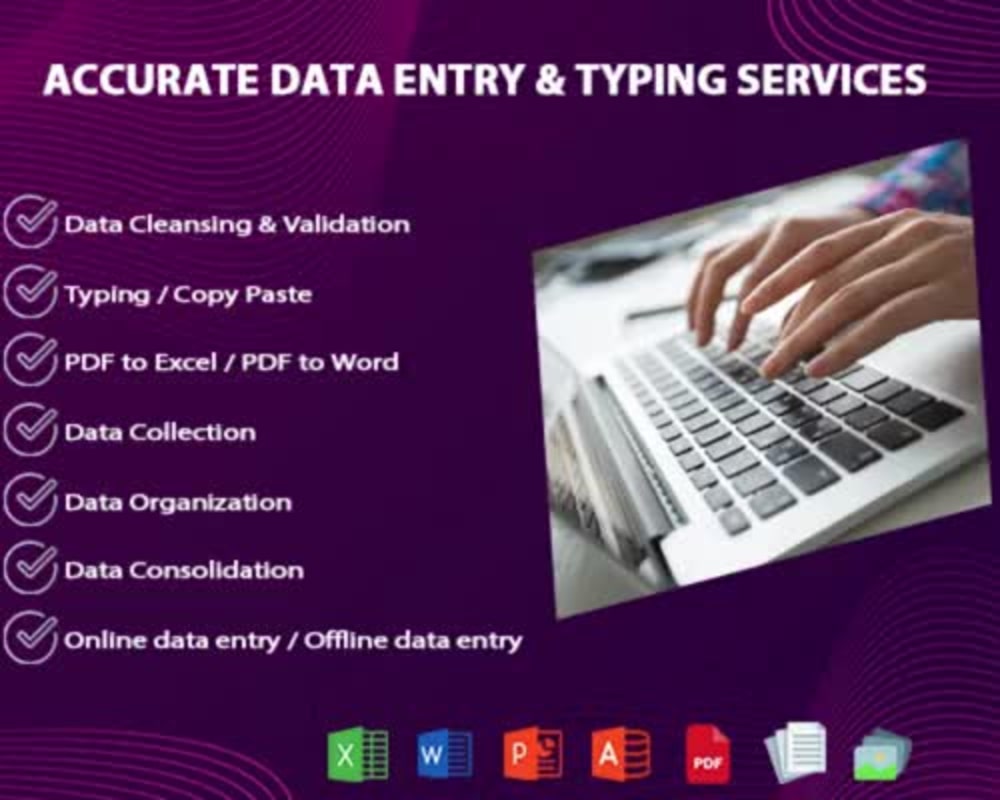 Fast and accurate data entry, copy paste & manual typing | Upwork