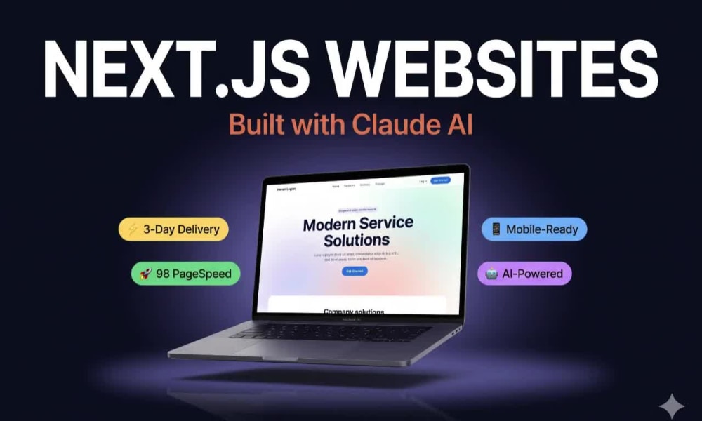 Custom Service Business Website Built with Claude Code AI & Next.js ...