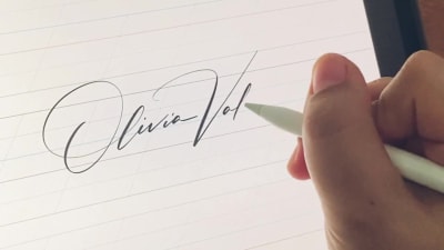 A signature logo calligraphy handwritten | Upwork