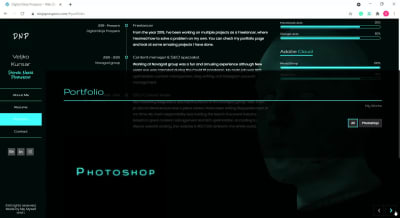An amazing portfolio website built with Wordpress | Upwork