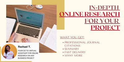 In-depth web research from every related data base online for your ...