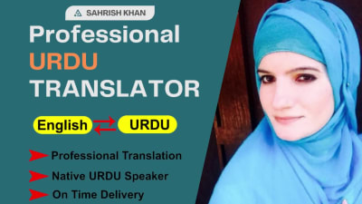 Professional Translation Services (English-Urdu/Hindi) | Upwork