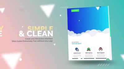 Landing page and portfolio website with responsive design using ...