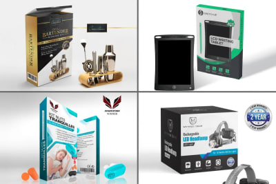 A creative packaging box and label design | Upwork