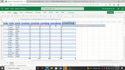 Compiled data using Excel's SUM functions. | Upwork