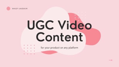 A UGC-style video to promote your brand or product on different ...