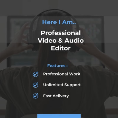 Video & audio editing service | Upwork