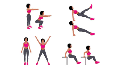 Exercise, workout, yoga, medical, etc manual illustration and gif ...