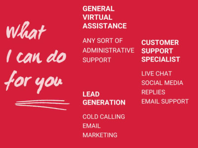 Expert General Virtual Assistance | Admin Support & Chat Support | CSR ...
