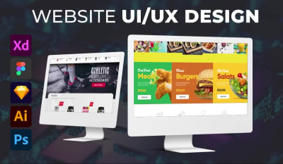 Website UI UX using PSD, adobe xd or figma | Upwork
