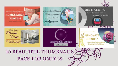 A Pack of Different Catchy Thumbnails | Upwork