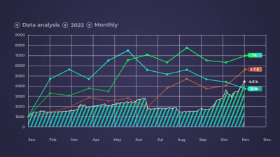 Animated infographics charts or graph | Upwork