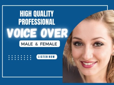 High-Quality Professional Voice Over (Male & Female) | Upwork
