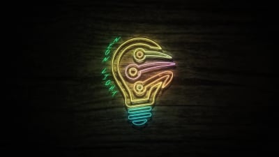 A custom neon logo, neon sign, and glowing text | Upwork