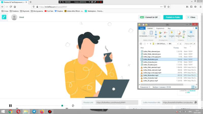 Lottie svg animation as json file for mobile and web app | Upwork