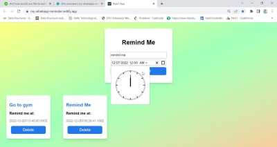WhatsApp reminder, it will remind you about the important work, on time ...