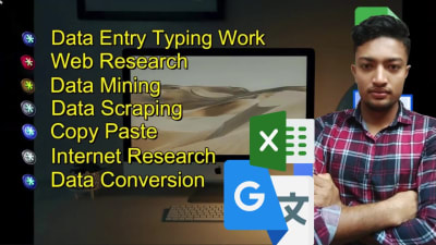 Data entry typing work, like excel data entry, translating, data collecting | Upwork