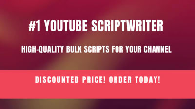 A high-quality and engaging YouTube script for your channel | Upwork