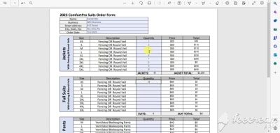 A fantastic Fillable form with automatic calculations | Upwork