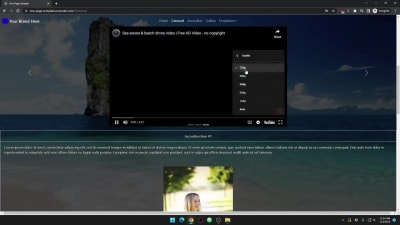 A simple, elegant, and responsive one-page website. | Upwork