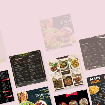 Modern Eye-Catching Menu Design for your Restaurant | Upwork
