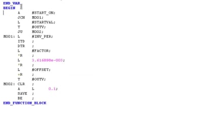 Restored SCL source code, from compiled STL (Step7 siemens) | Upwork