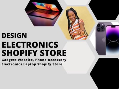 Electronic Shopify store, gadgets website, phone and laptop accessory ...