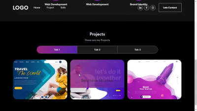 A responsive and animated portfolio website using React js | Upwork
