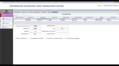Information Technology Asset Management System for managing assets ...