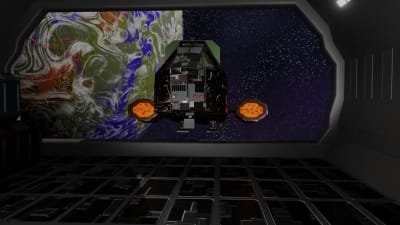 Spaceship landing on bay simulation | Upwork