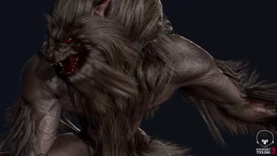 3d creature model with rig, texture and animation for game or film ...