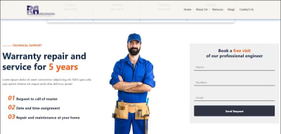 Fully Responsive Static HVAC Website. | Upwork
