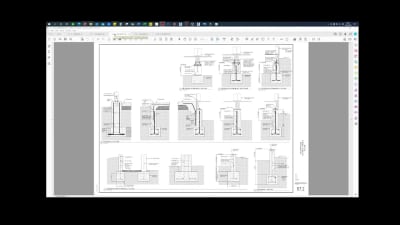 5 sheets of Revit FOUNDATION DETAILS including general specifications ...