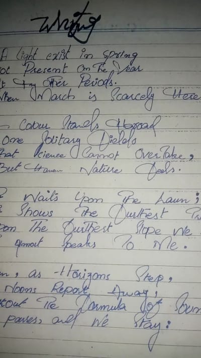 Hand writing And assignment and notes | Upwork