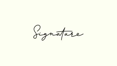 Lettering or signature logo animation and email signatures | Upwork